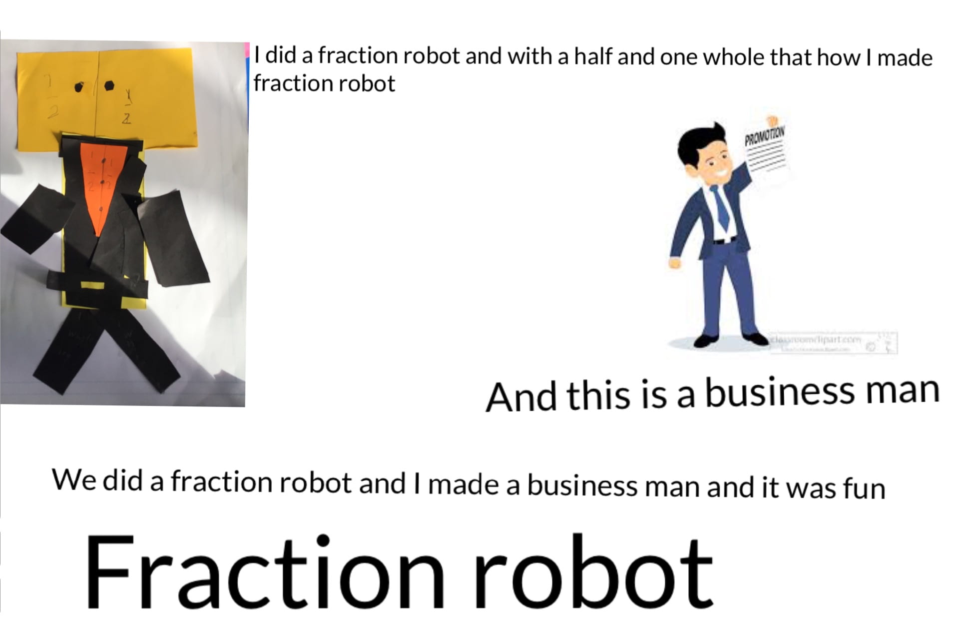 Fraction robot – Ahea @ Panmure Bridge School